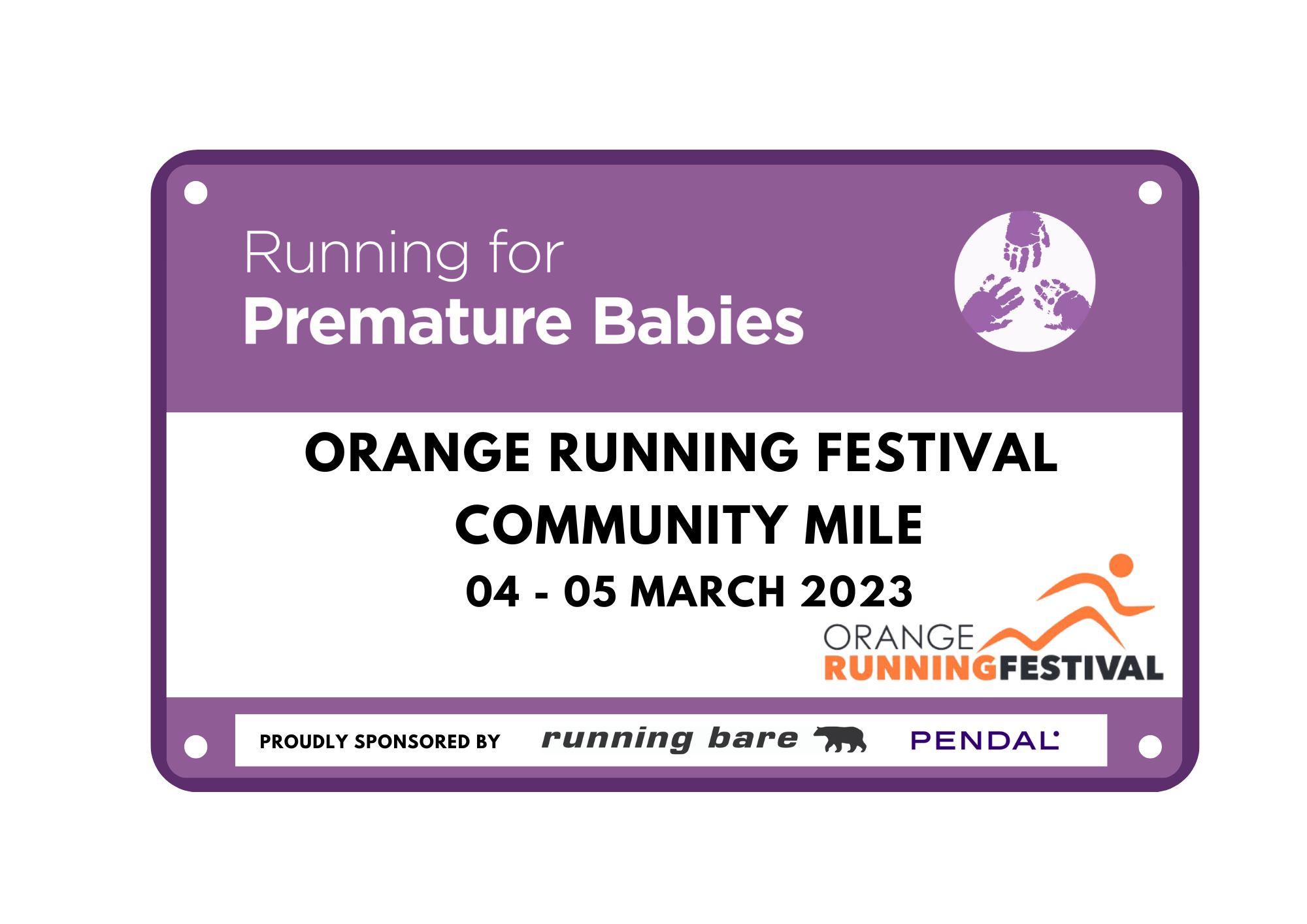 Running for Premature Babies : ORF Social Media Tiles